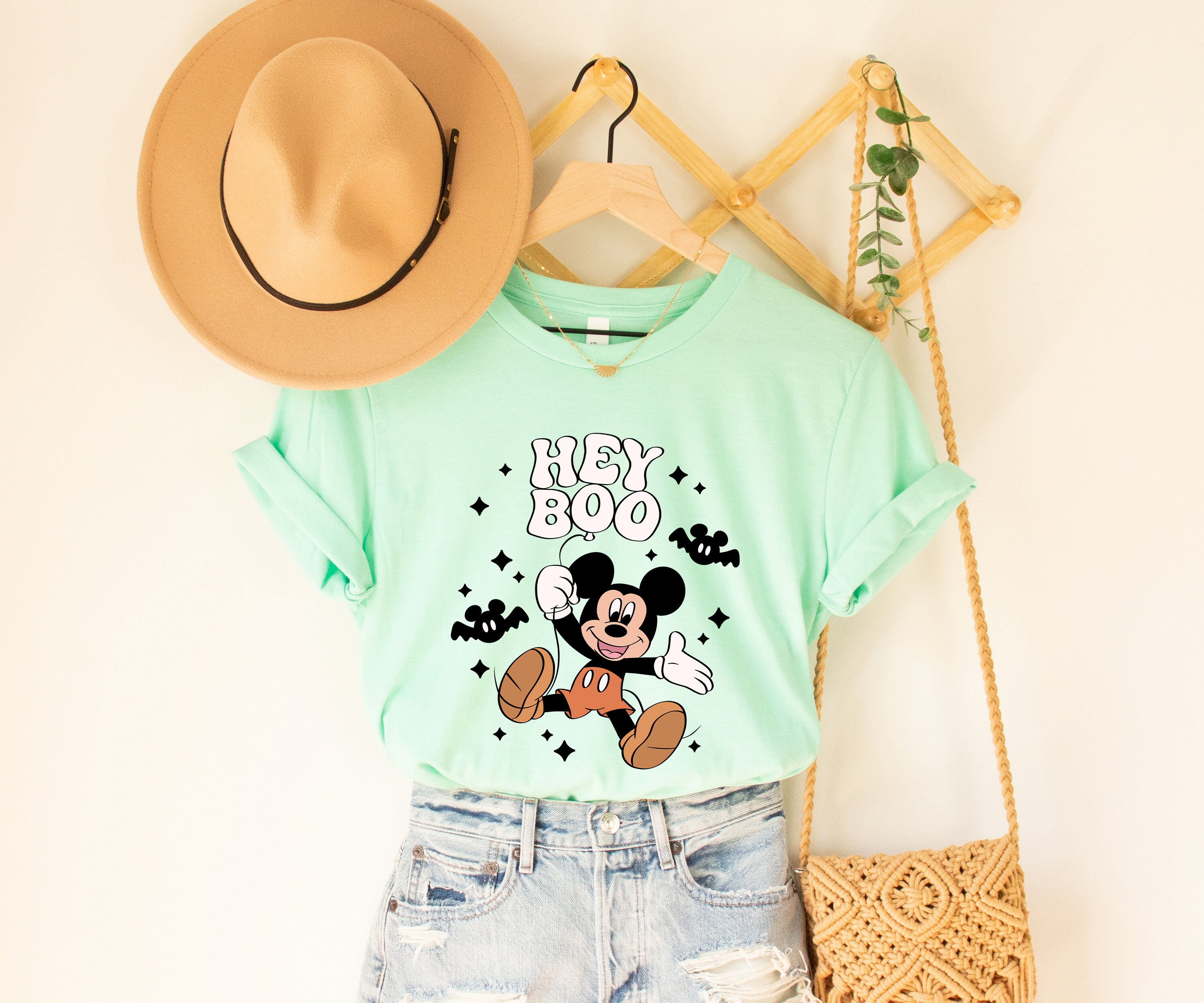 Hey Boo Mickey Shirt, Mickey Halloween Shirt, Pumpkin Mickey, Disney ...