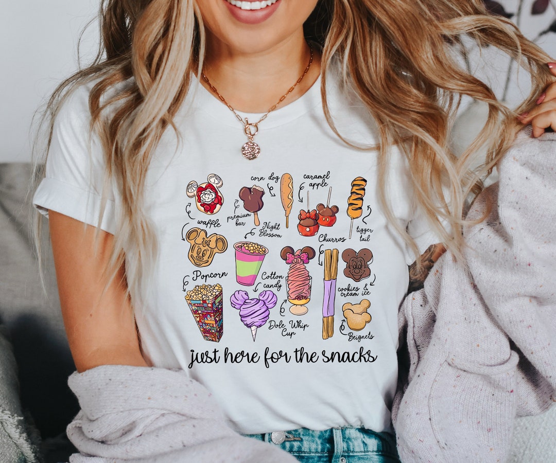 Just Here for the Snacks Shirt, Disney Snacks Shirt, Disney Epcot Shirt ...