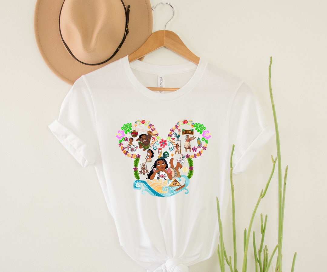 Moana and Maui Mickey Ears Shirt, Cool Moana Shirt, Moana Movie Shirt ...