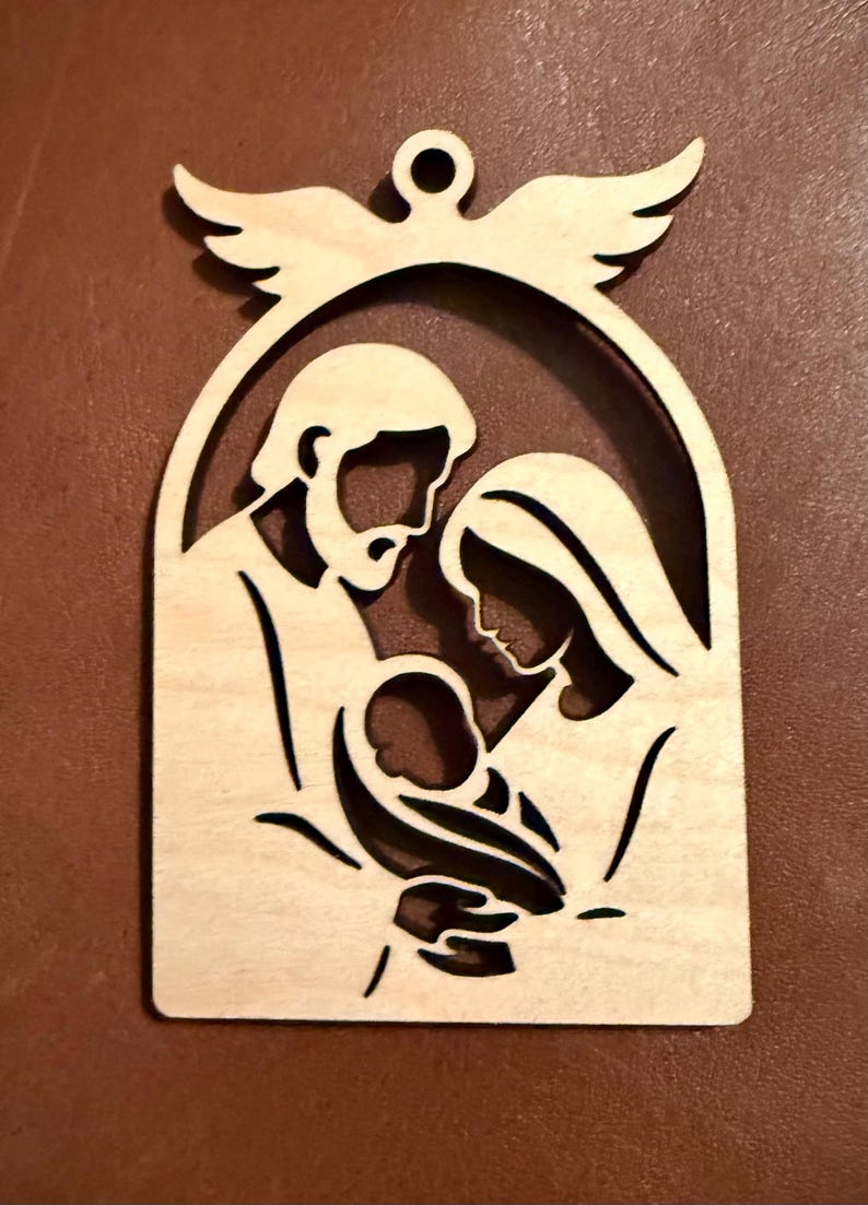 Mary Joseph Baby Jesus Nativity Christmas Ornament Holy Family ...