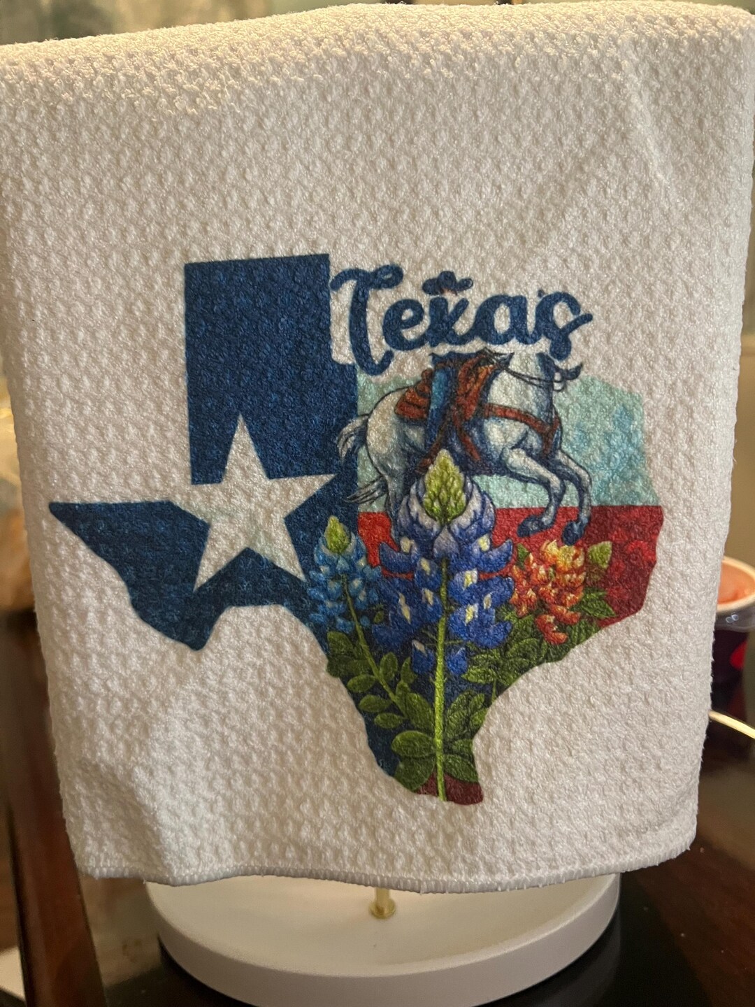 Personalizable Texas-themed Kitchen Towel | Personalized Lone Star ...