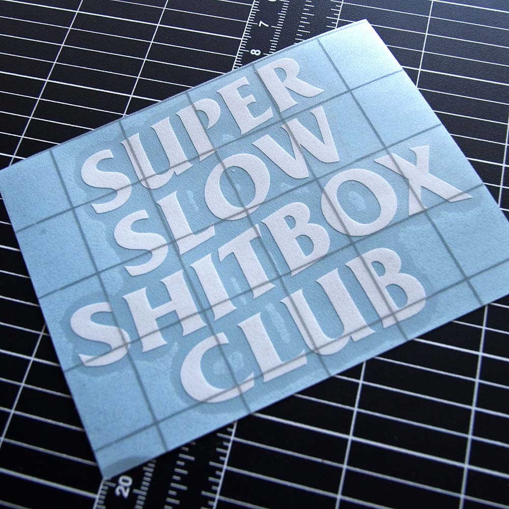 Super Slow Shitbox Club Car Vinyl Decal Sticker JDM 4x4 Drift - Etsy ...