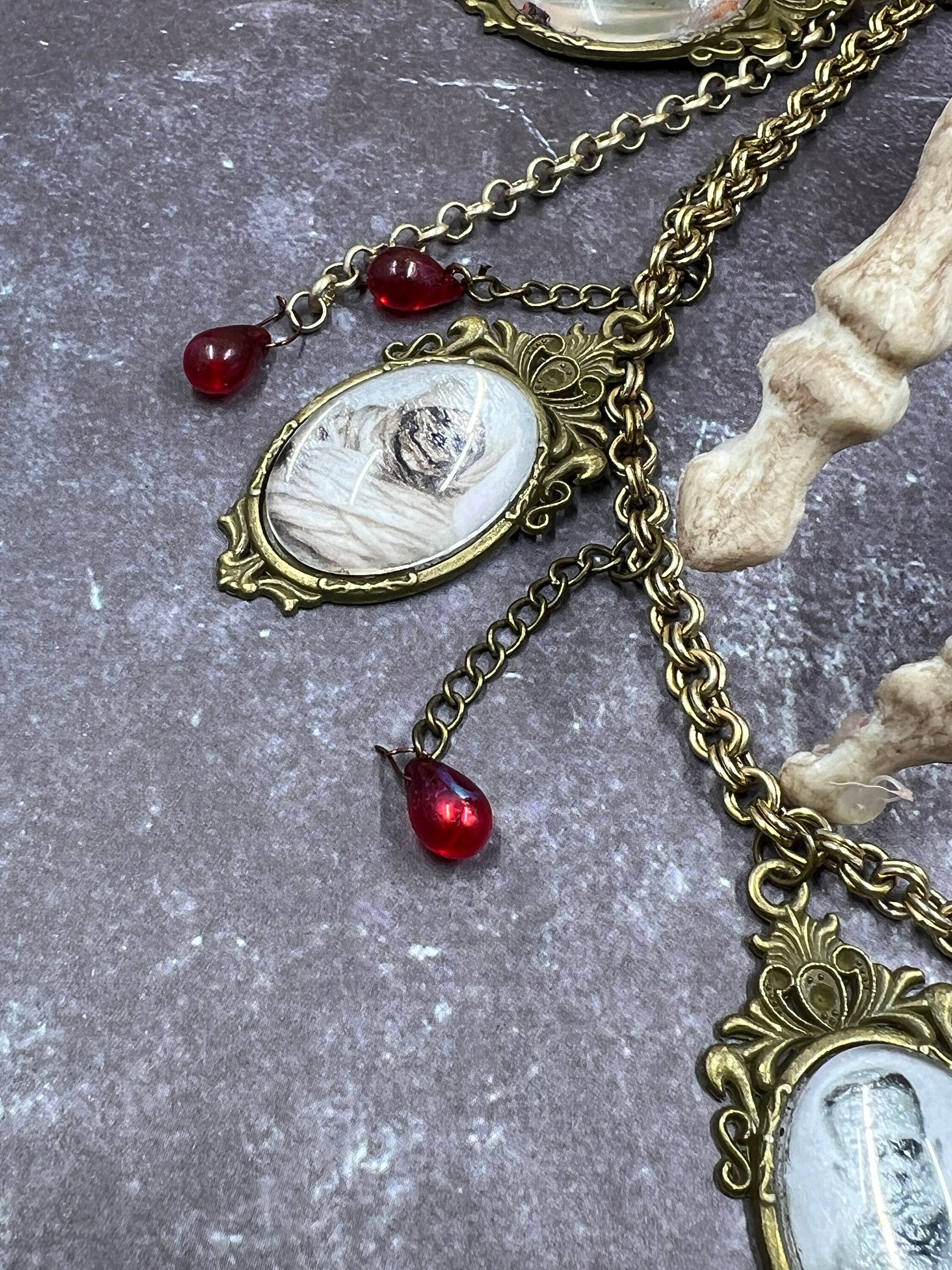 Monster Mash Victorian Choker/gothic Jewelry/halloween Jewelry - Etsy