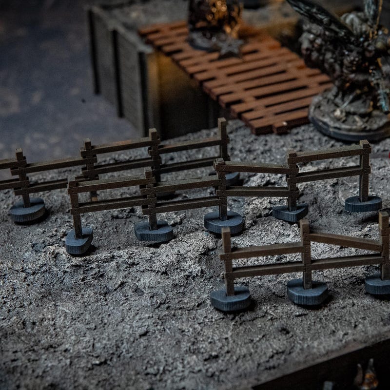 28mm Wooden Fences - Etsy