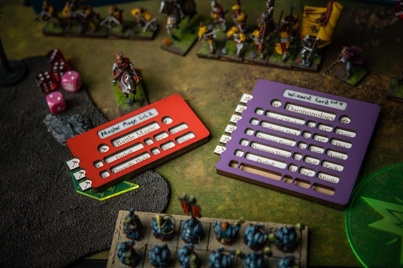 Fantasy Battle Spell Tracker for Classic Rank and File Wargames - Etsy
