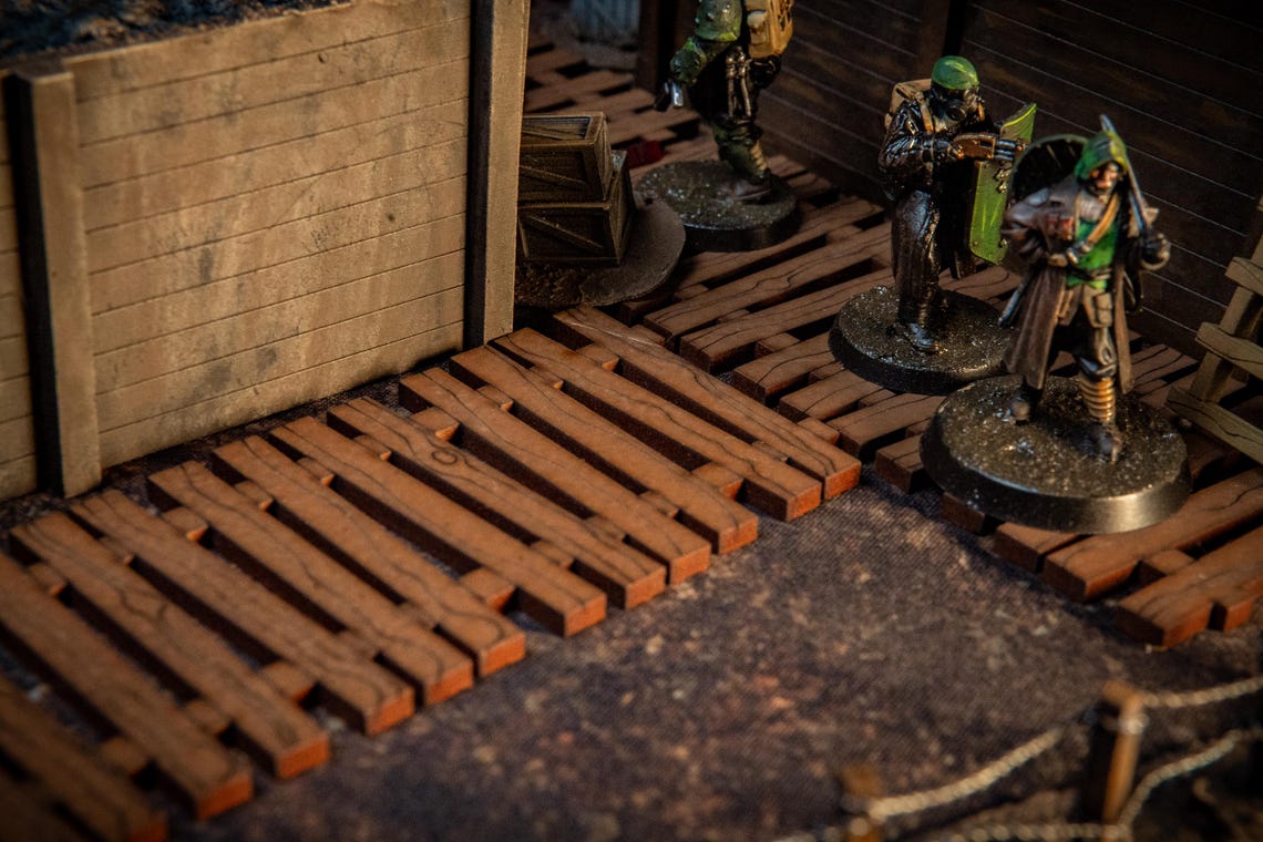 Duckboards & Trench Bridge Set | 28mm MDF Terrain for Trench Crusade ...