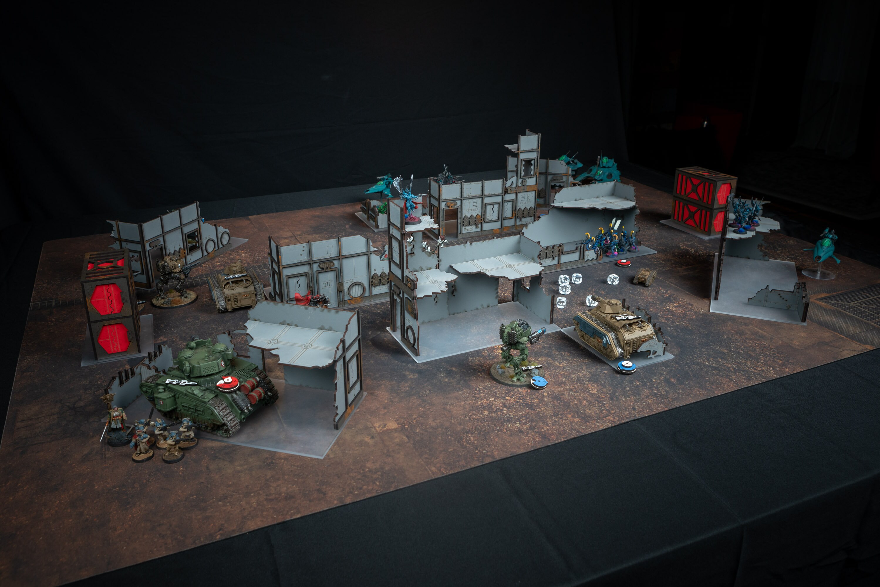 Imperial Style Terrain Set for 10th Edition Grimdark Wargames Modular 8 ...