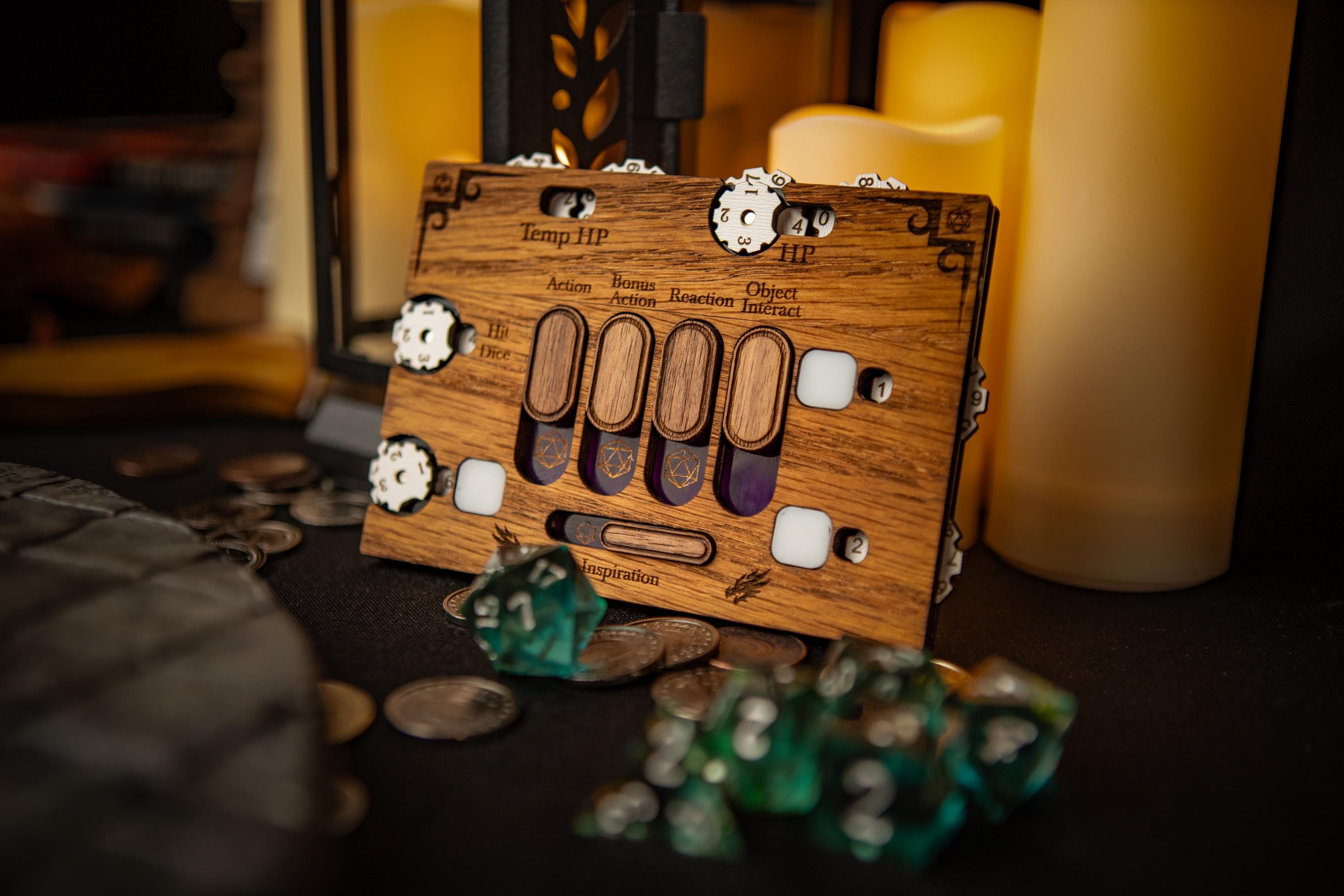 D&D 5e Action Tracker: Walnut/red Oak Switchboard - Dungeons and ...