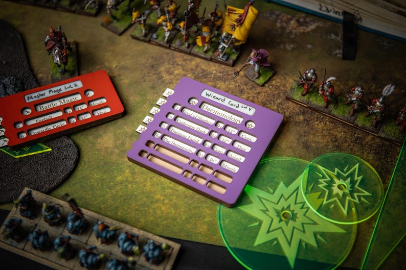 Fantasy Battle Spell Tracker for Classic Rank and File Wargames - Etsy