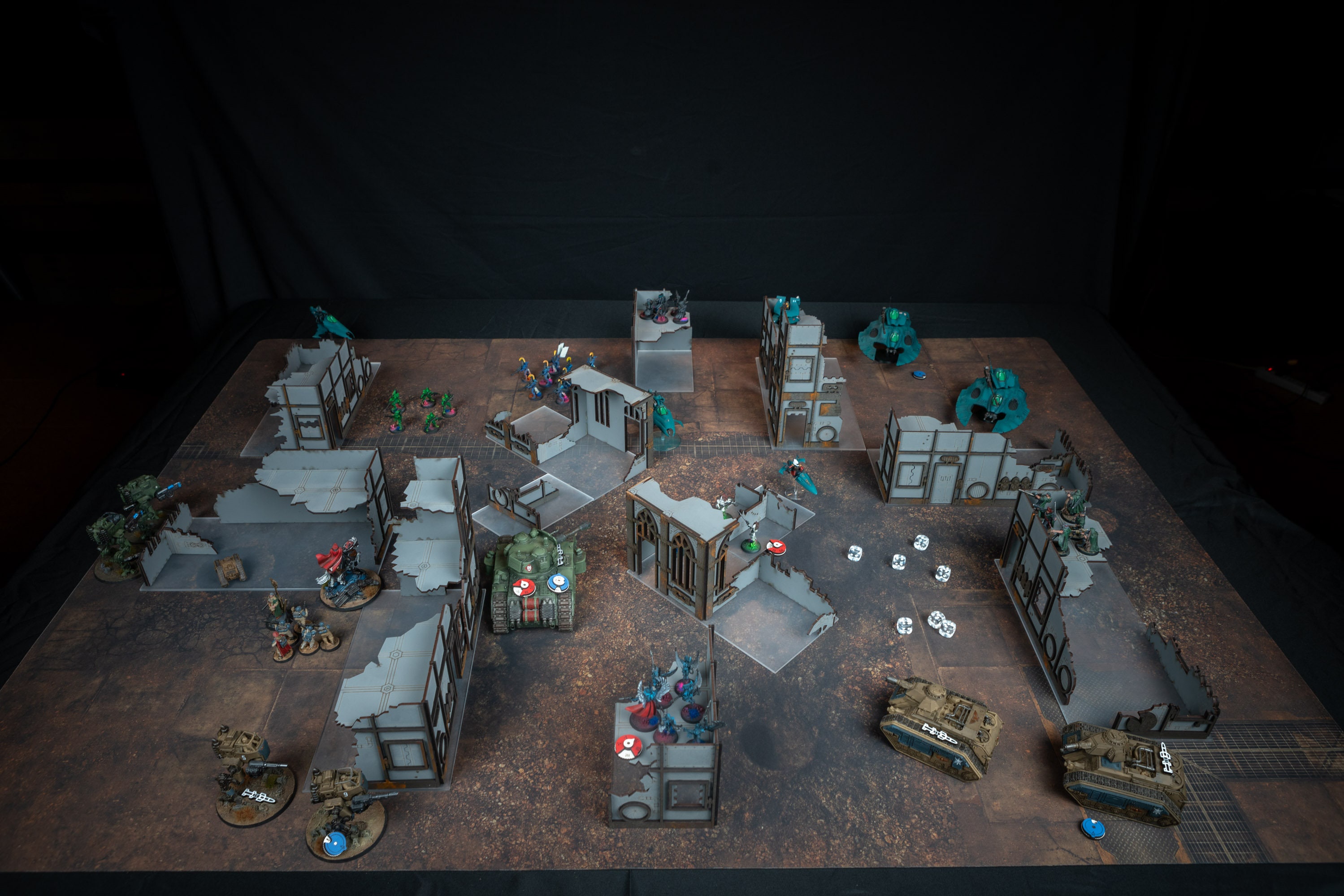 Imperial Style Terrain Set for 10th Edition Grimdark Wargames Modular 8 ...