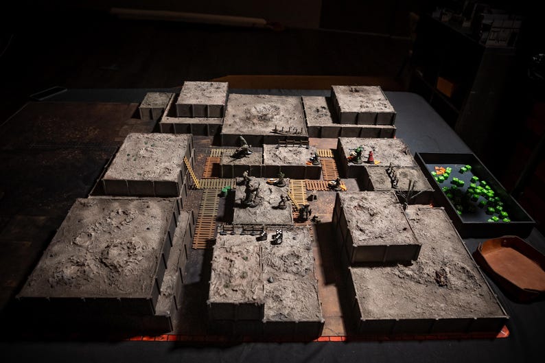 Trench Crusade Modular Terrain Set 4x4 Table MDF Wargaming Terrain - Etsy