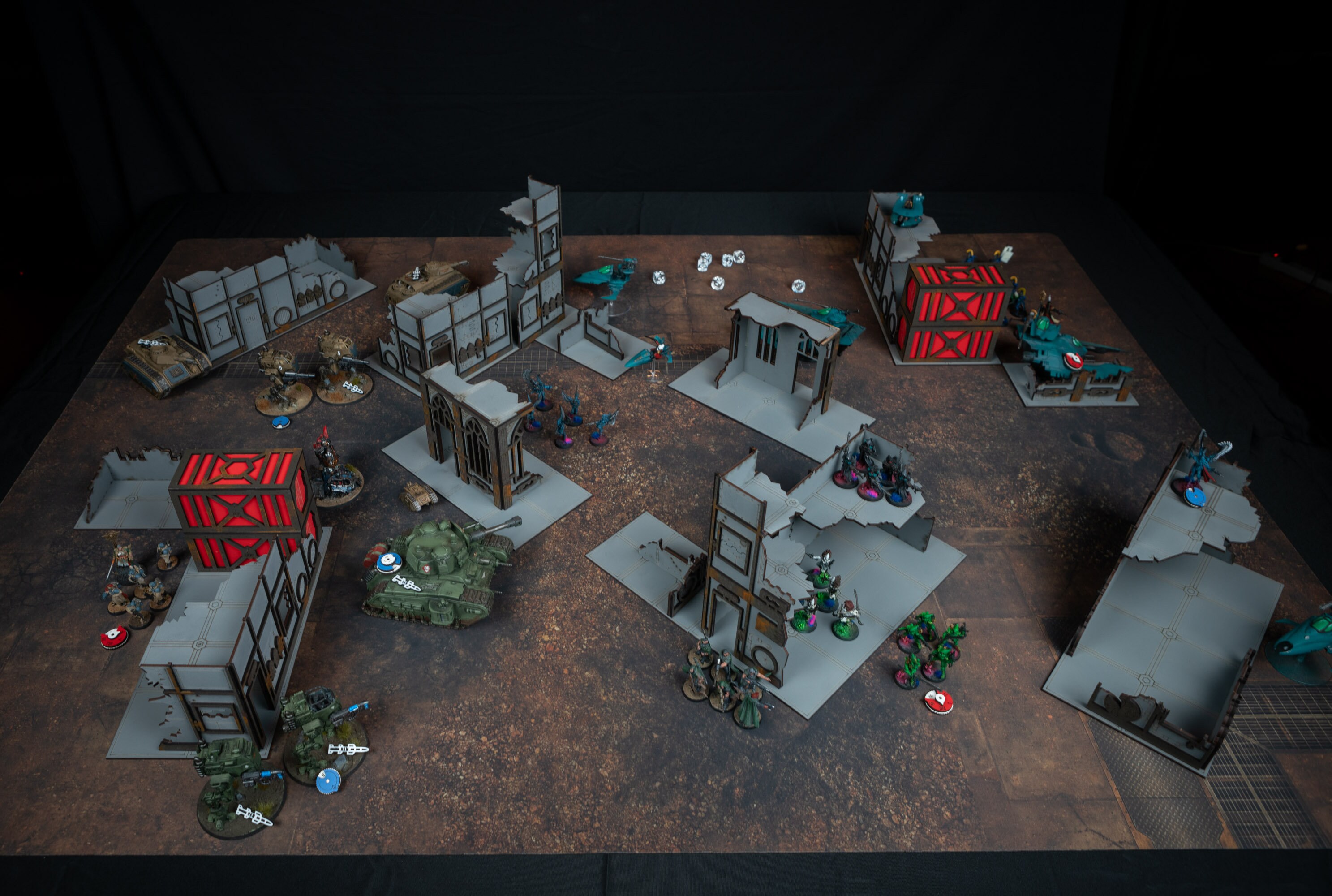 Imperial Style Terrain Set for 10th Edition Grimdark Wargames Modular 8 ...