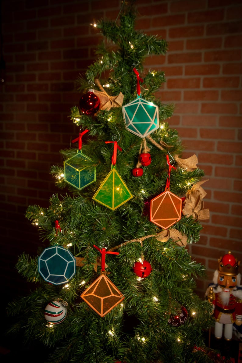 Enchanting Dice Ornaments for Dnd & TTRPG Lovers – Complete Set of 6 - Etsy