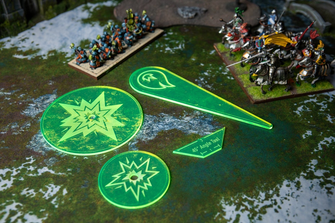 Acrylic Blast Template Set for Fantasy Rank and File Wargames - Etsy
