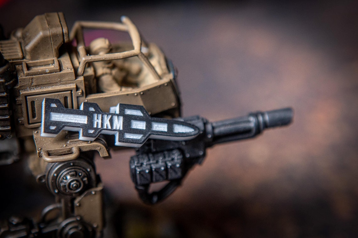 Hunter Killer Missile Token Set for 10th Edition Grimdark Wargames 10 ...