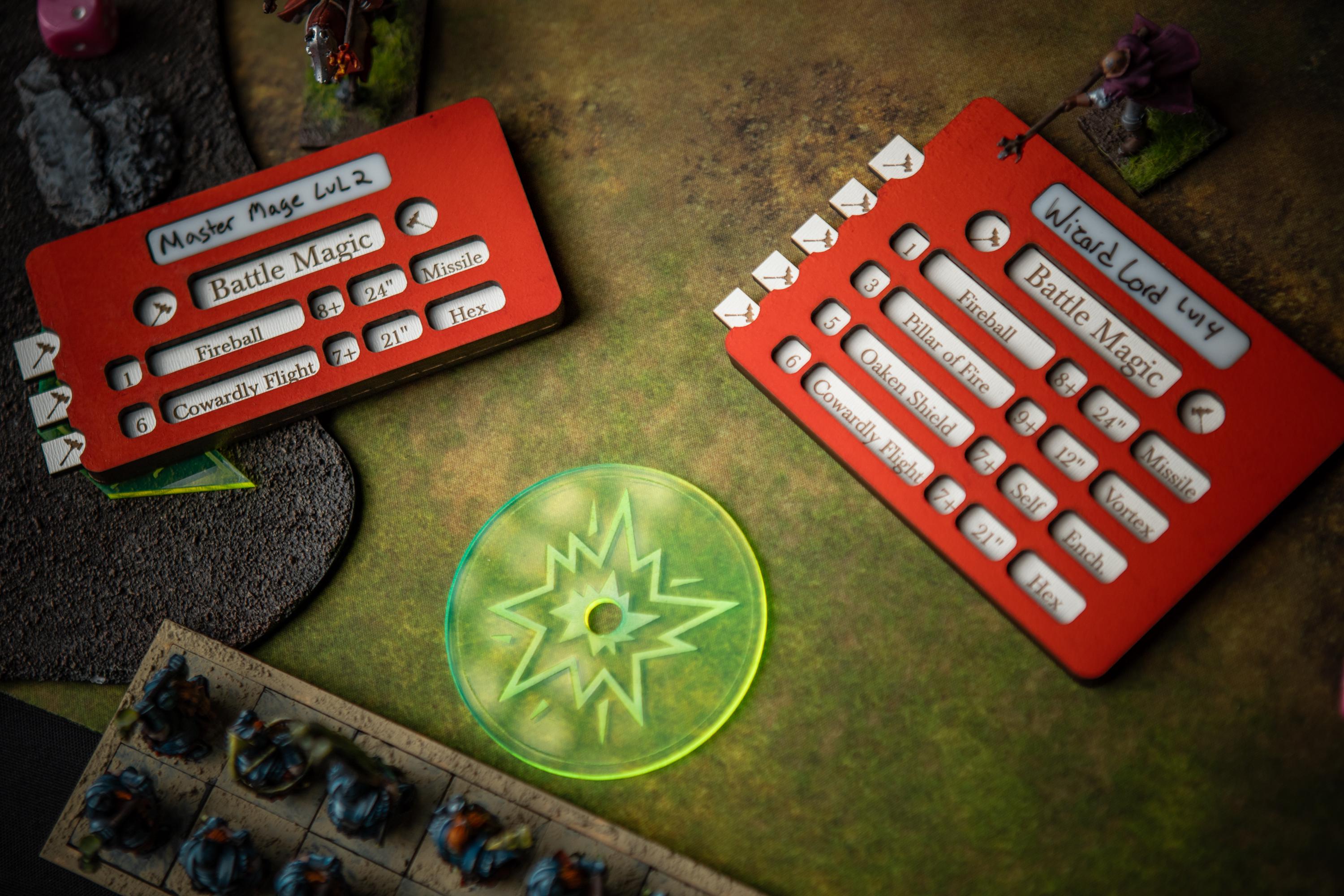 Fantasy Battle Spell Tracker for Classic Rank and File Wargames - Etsy