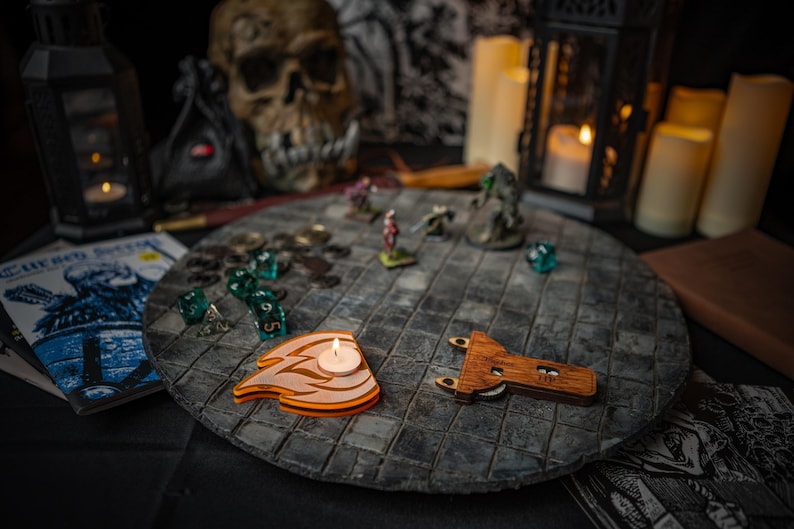 Shadowdark "torch of the Crawler" - Torch and HP Tracker With Candle ...