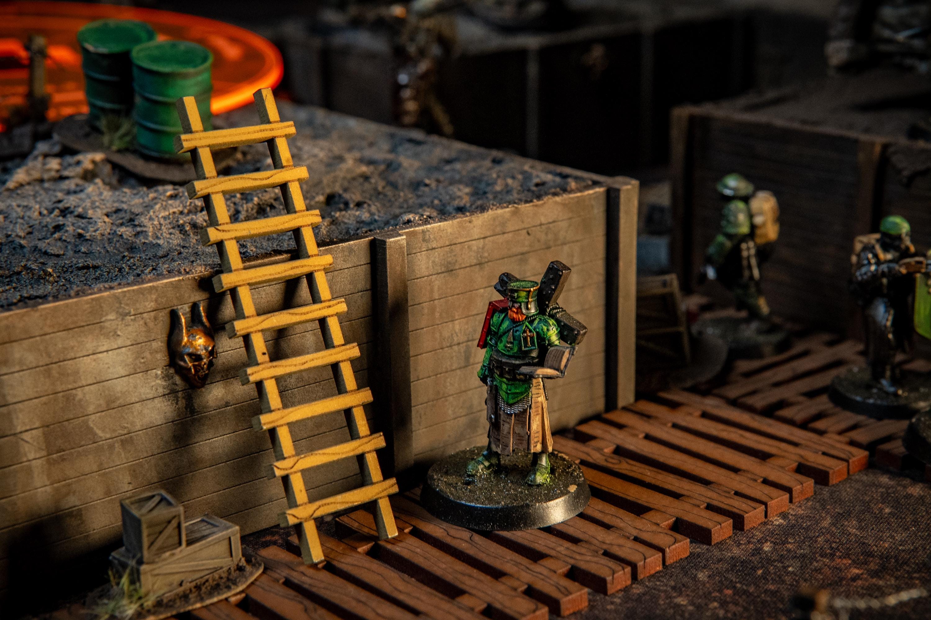 Duckboards & Trench Bridge Set | 28mm MDF Terrain for Trench Crusade ...