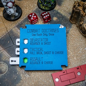 Space Marine Gladius Detachment Tracker With Command Point Dial and ...