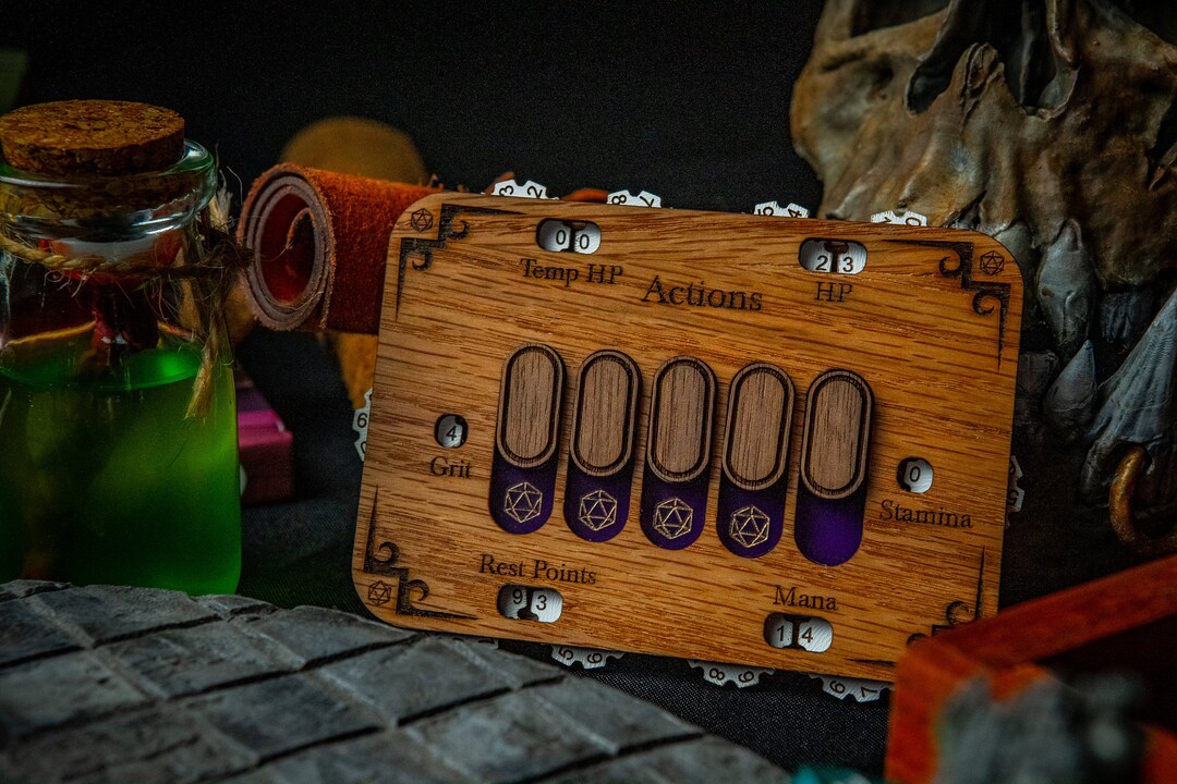 DC20 Switchboard Action Tracker: Oak & Walnut - Etsy