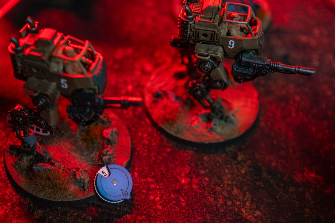 Set of 5 Small 10 Count Wound Dials for 10th Edition Grimdark Sci-fi ...