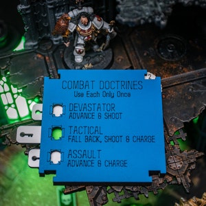Space Marine Gladius Detachment Tracker With Command Point Dial and ...