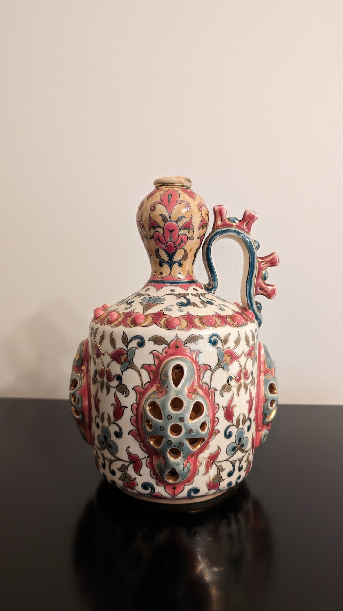 Antique Zsolnay Porcelain Flask\jug - Etsy