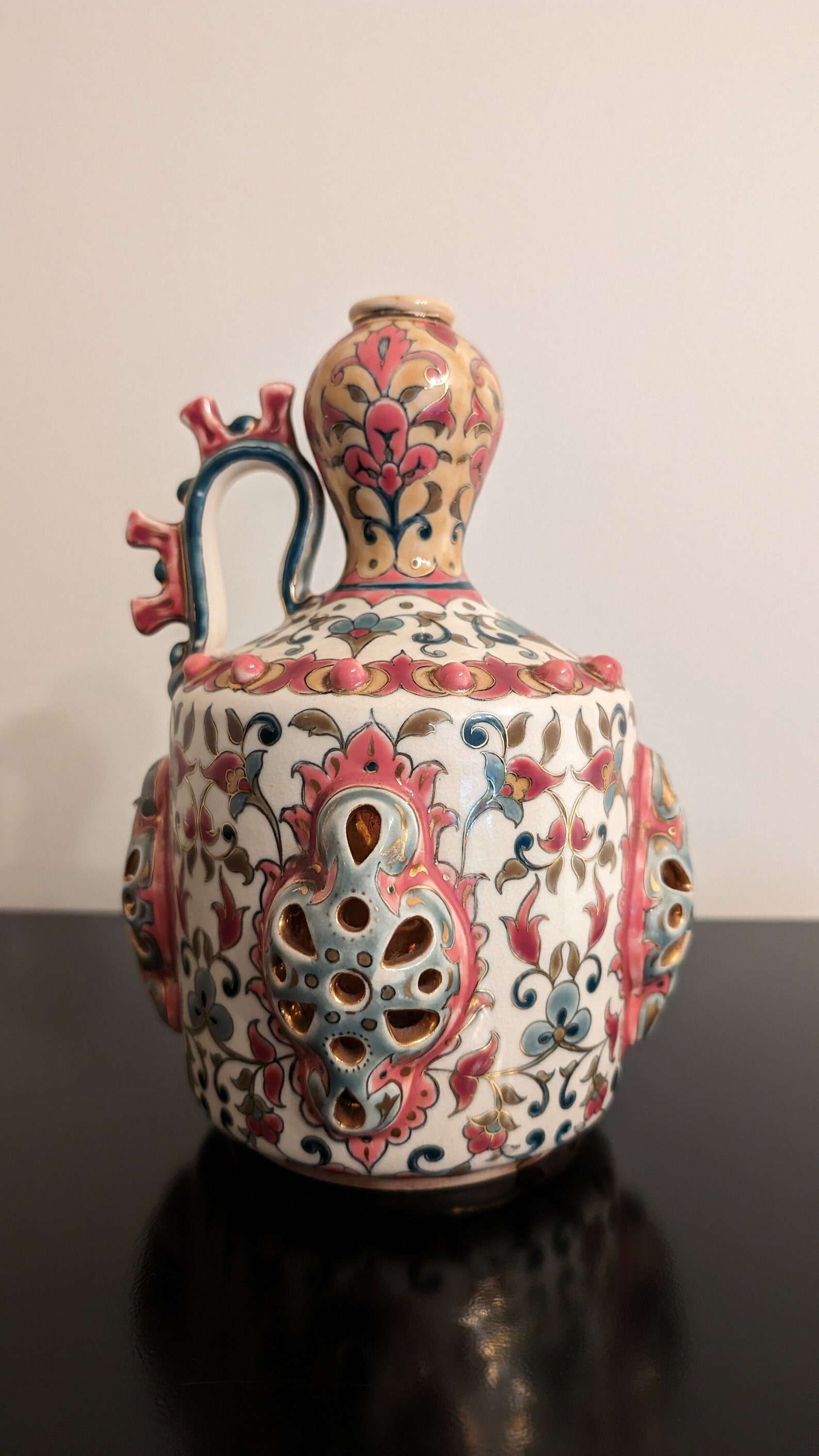 Antique Zsolnay Porcelain Flask\jug - Etsy