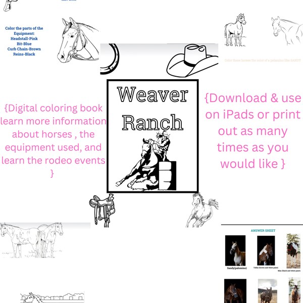Ranch Coloring Book - Etsy