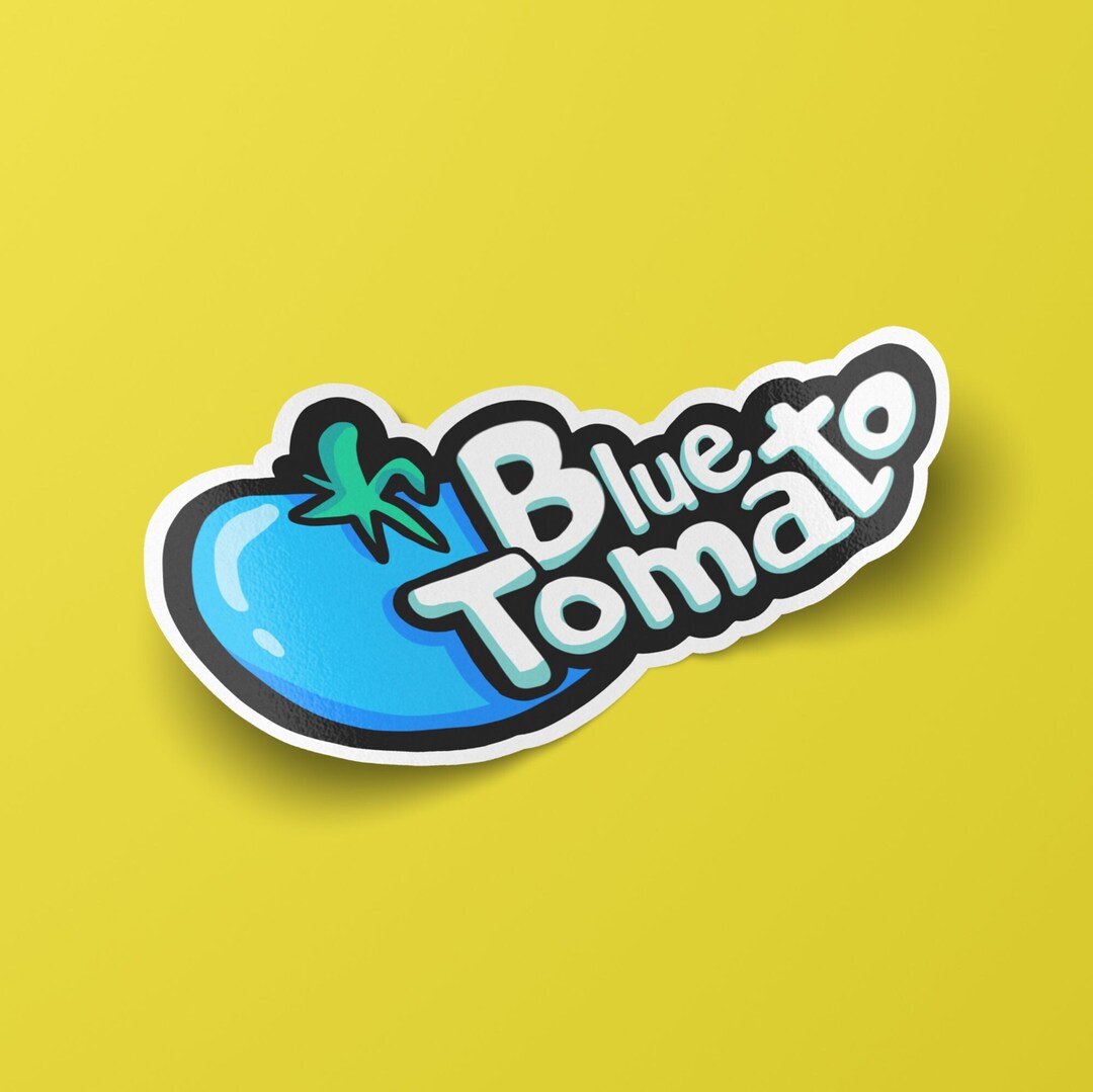 Blue Tomato Sticker // Human Made, Street Art, Typography, Cartoon ...