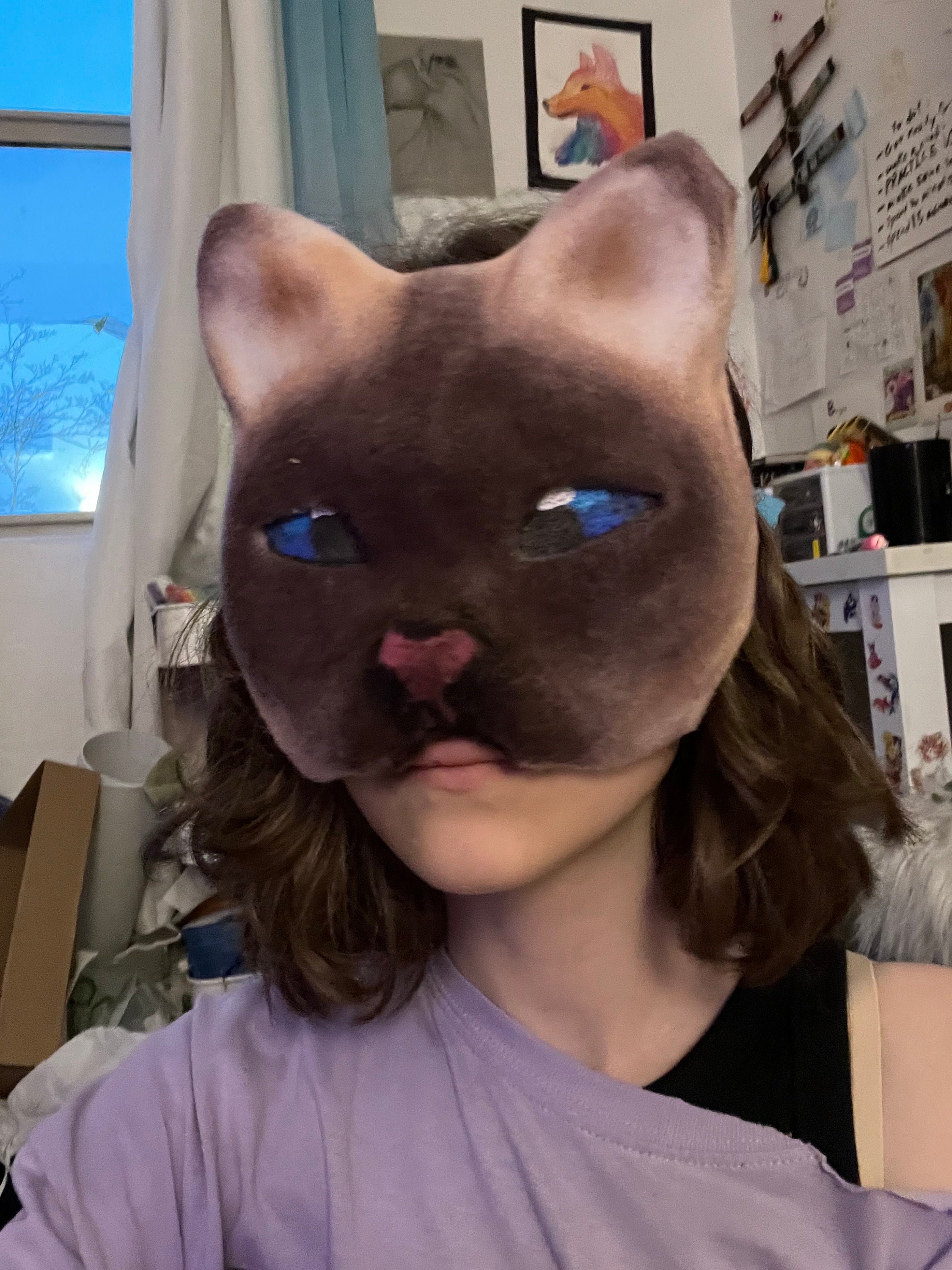 Siamese Cat Therian Mask - Etsy