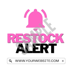 Premade We've Restocked Template, DIY Restocked Flyer, We Have ...