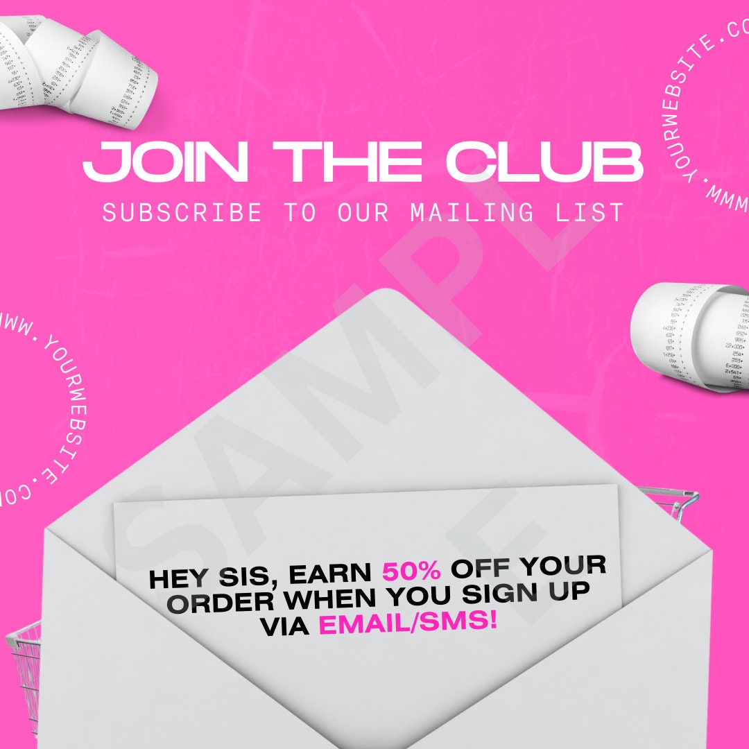 Mailing List Flyer, Join Our Email List Flyer, Email Newsletter Flyer ...