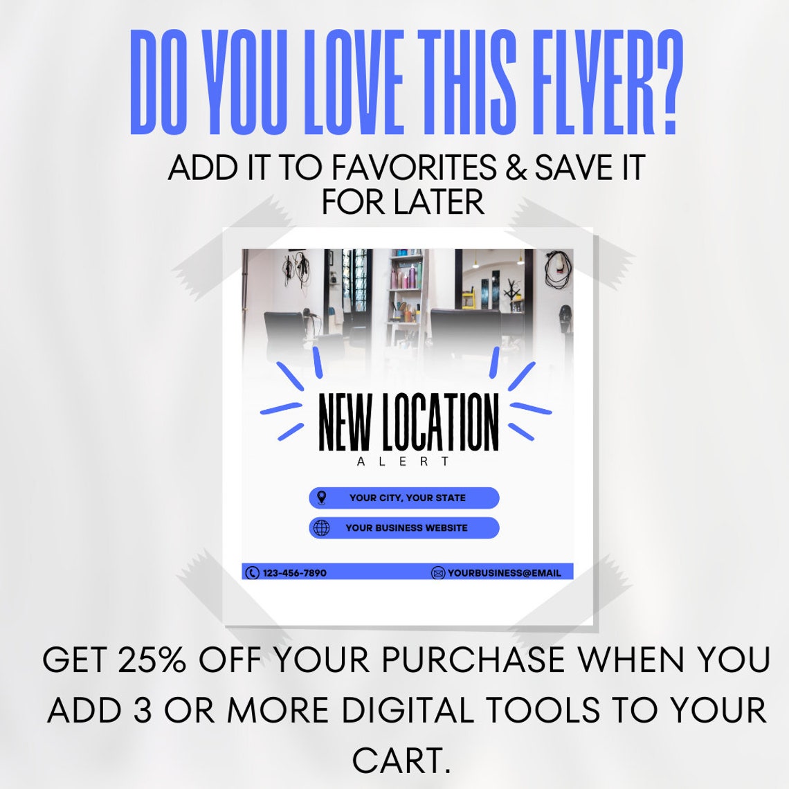 New Location Template, New Location DIY Canva Flyer, Location Change ...