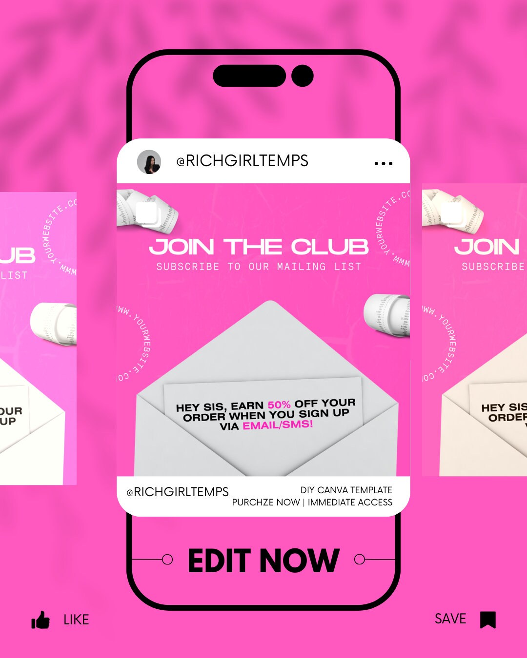 Mailing List Flyer, Join Our Email List Flyer, Email Newsletter Flyer ...