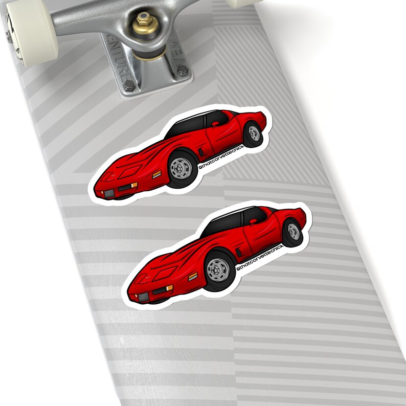 Corvette C3 Sticker, Red - Etsy