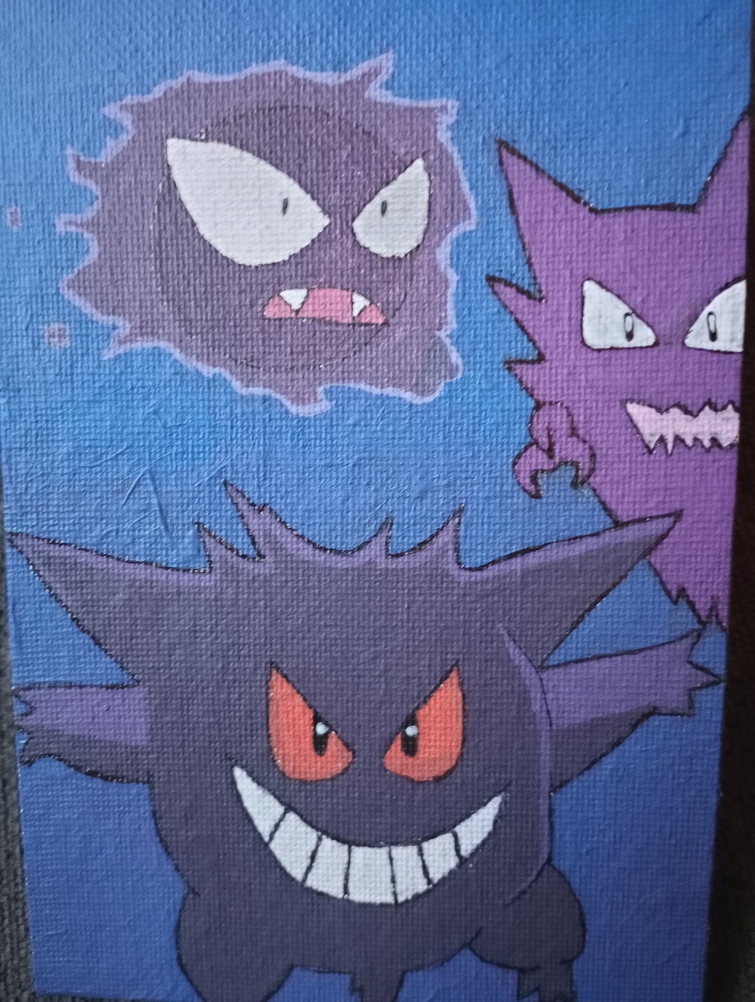 Gastly Evolution Painting - Etsy