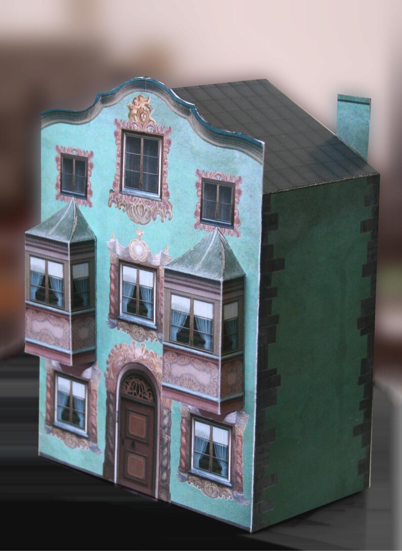 Tyrolean Alps Houses Paper Houses Set. 3 Authentic High Resolution ...