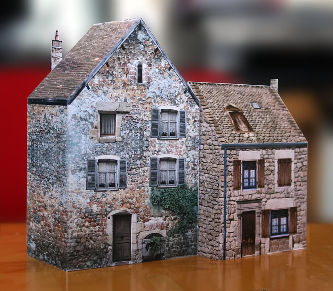 Spooky Haunted Abandoned Houses Paper Model Set of 5 With Graffiti ...