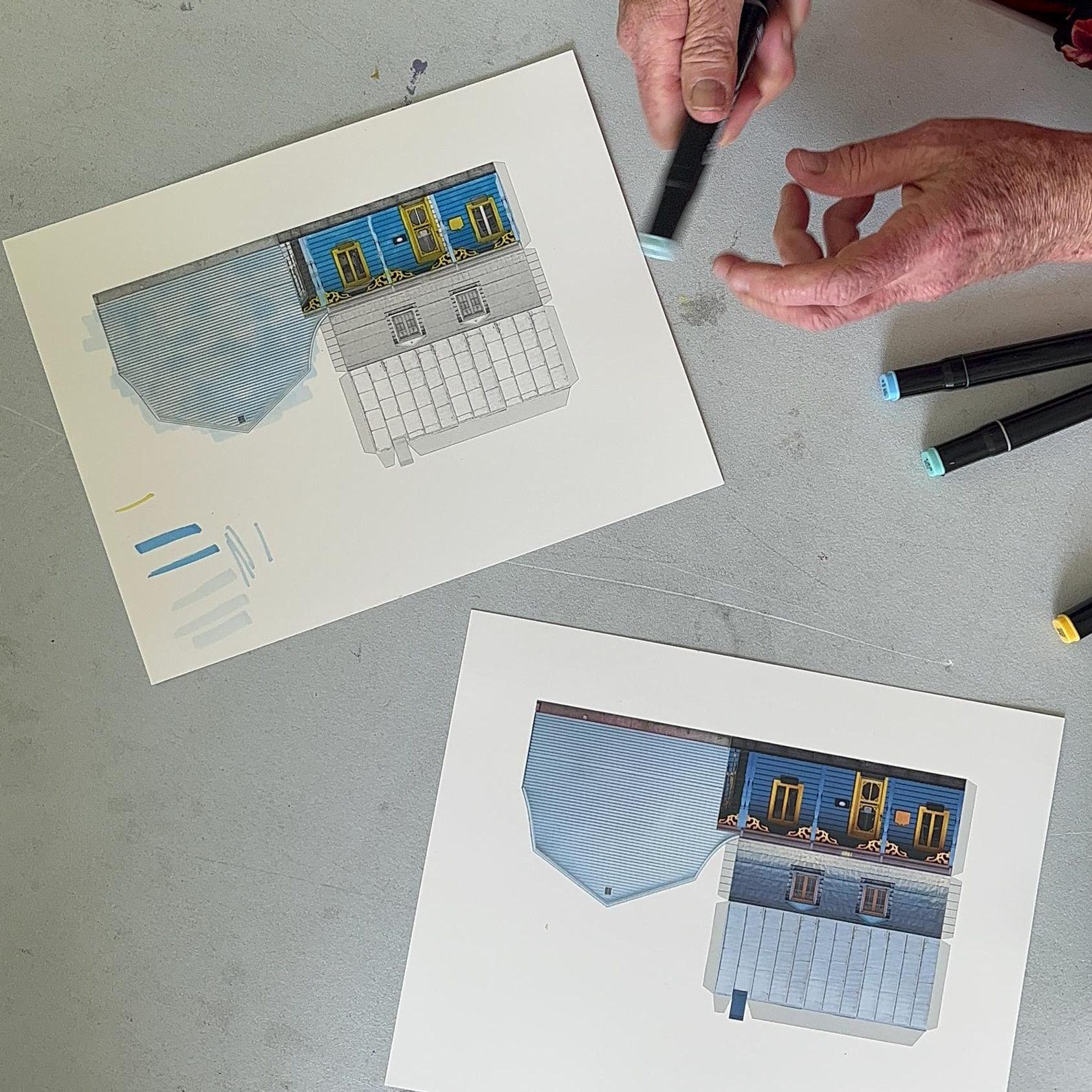 Train Set Scenery - USA Paper Models - Miniature Paper Houses ...