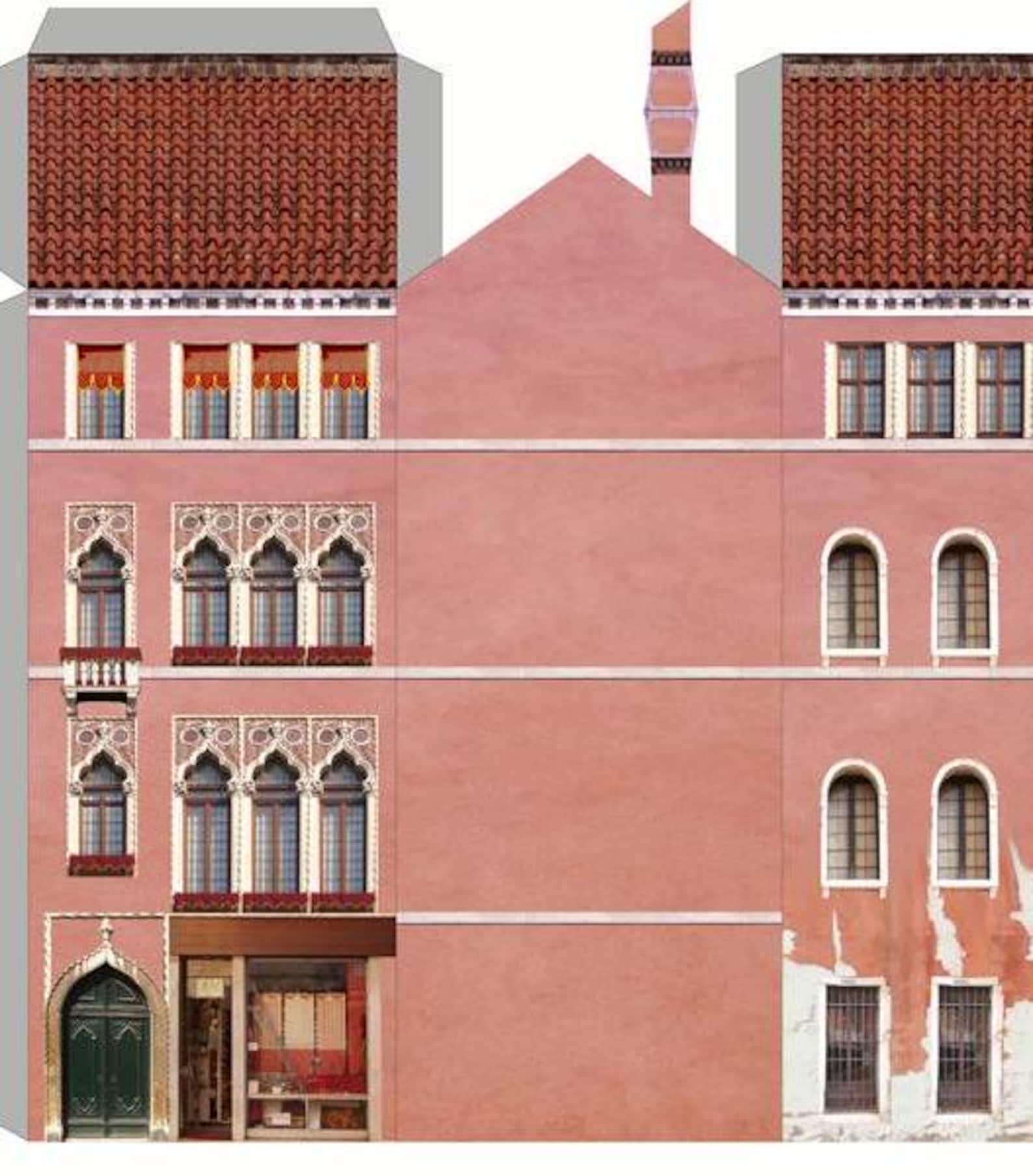 DIY Printable Paper House Kit of Venice Italy. Easy Paper Buildings ...
