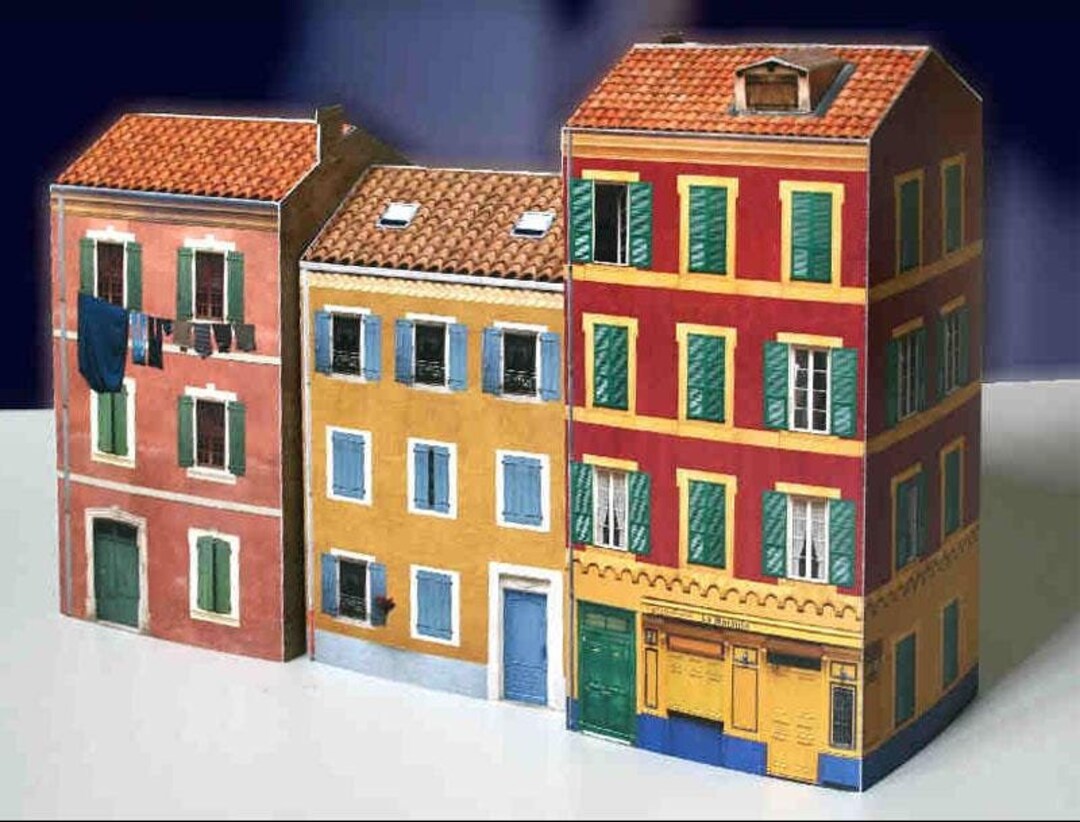 Papercraft & Coloring Kit: Nice, Riviera, and Camargue. Cut Fold and ...