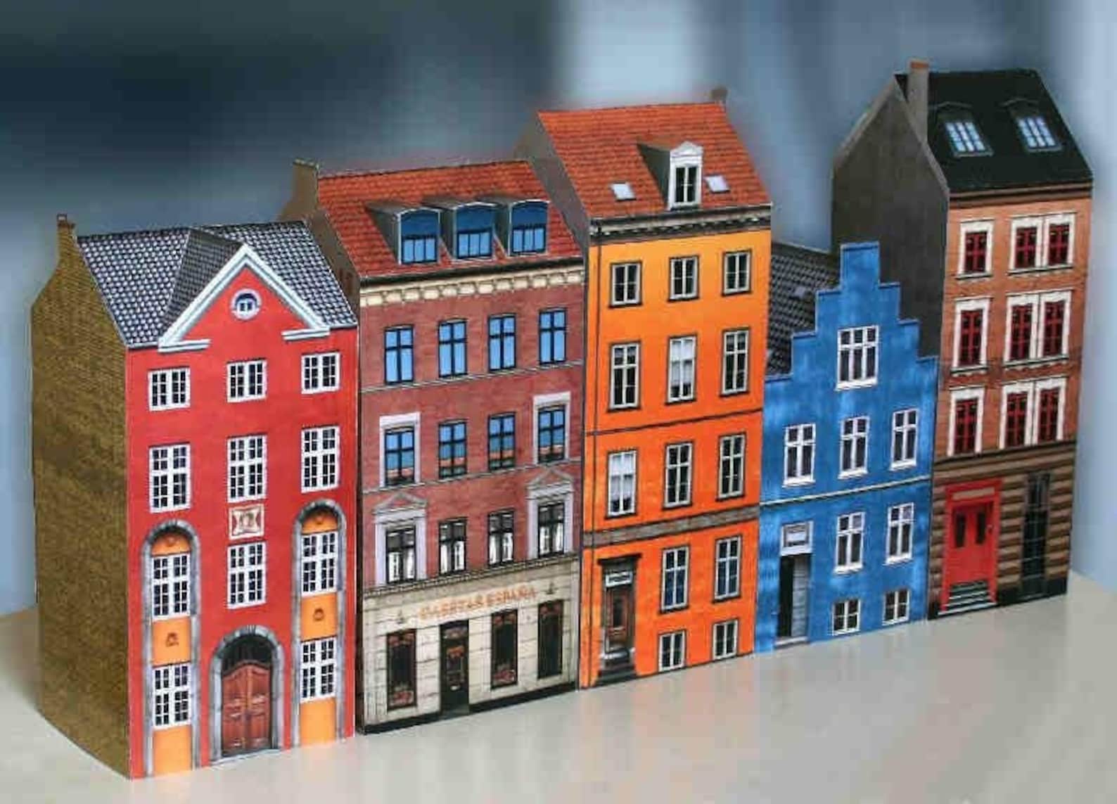 Papercraft Kit of 10 Copenhagen, Denmark Houses, PDF Templates to Print ...