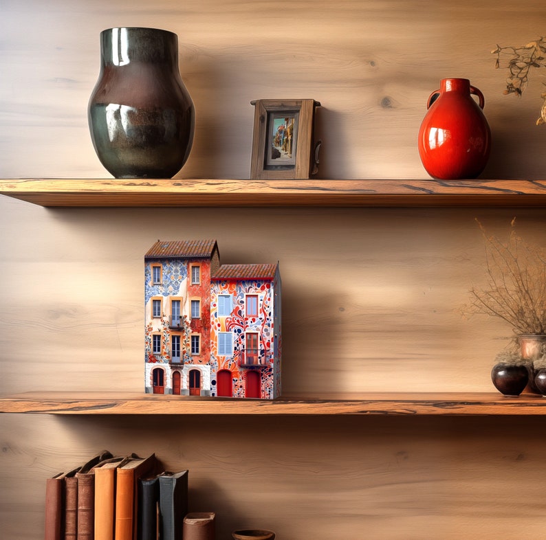 Printable Paper House Kit – DIY 3D Paper Craft Download With Coloring ...