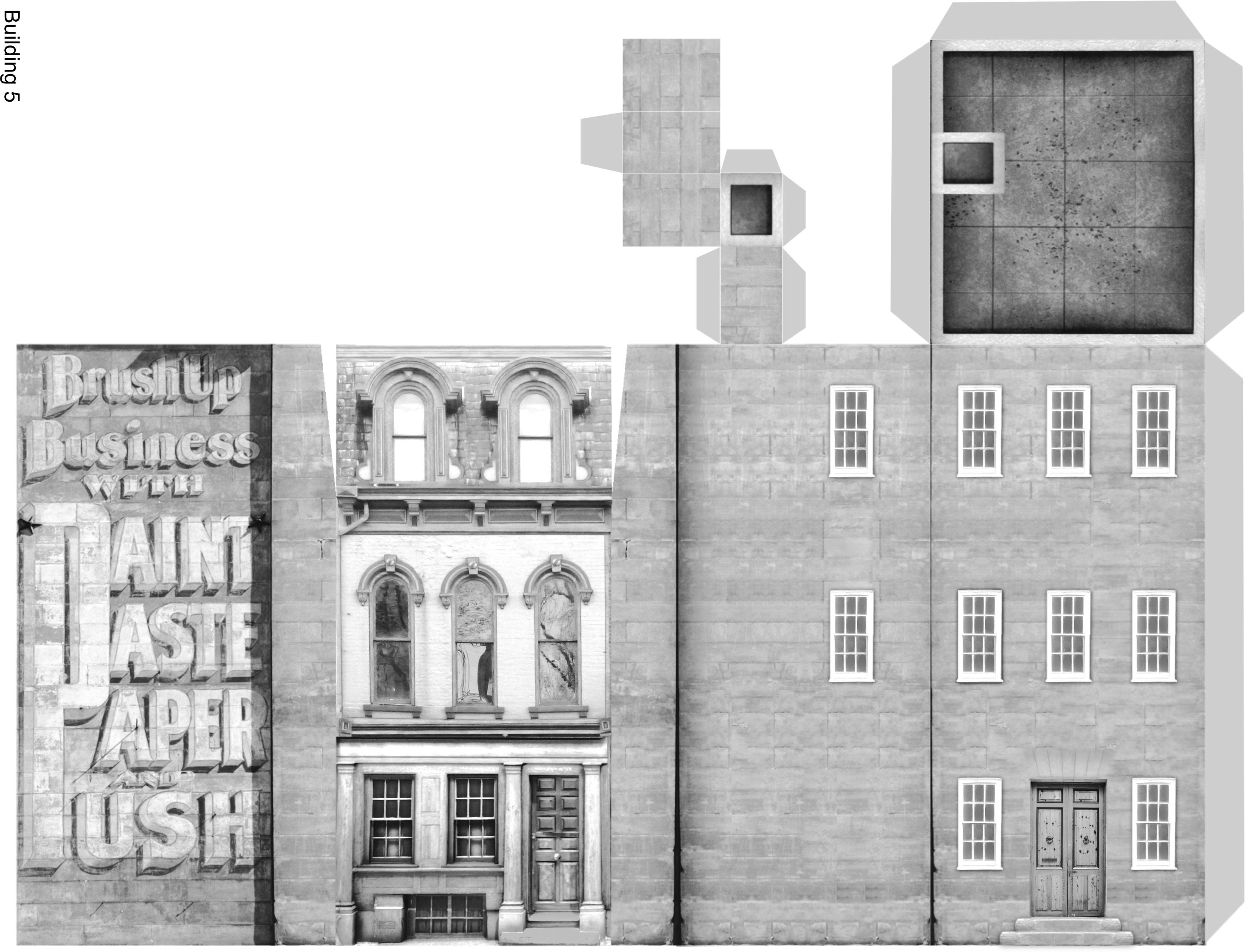 USA Paper Models Brooklyn Mini Paper Houses Miniature Paper Houses ...