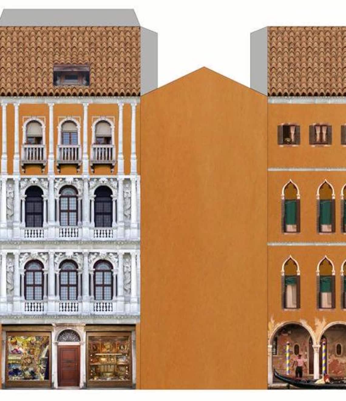 DIY Printable Paper House Kit of Venice Italy. Easy Paper Buildings ...
