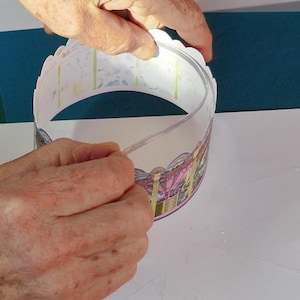 3D Paper Model Carousel Matching Coloring Page Version. Merry Go Round ...