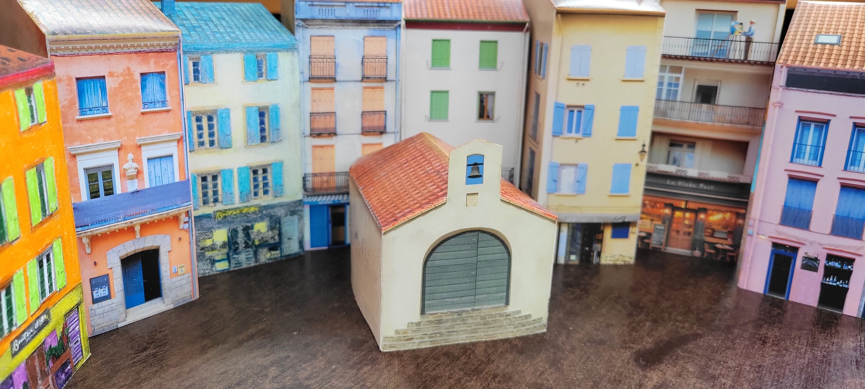 Paper House Miniatures of Famous Mediterranean Sea Village of Collioure ...