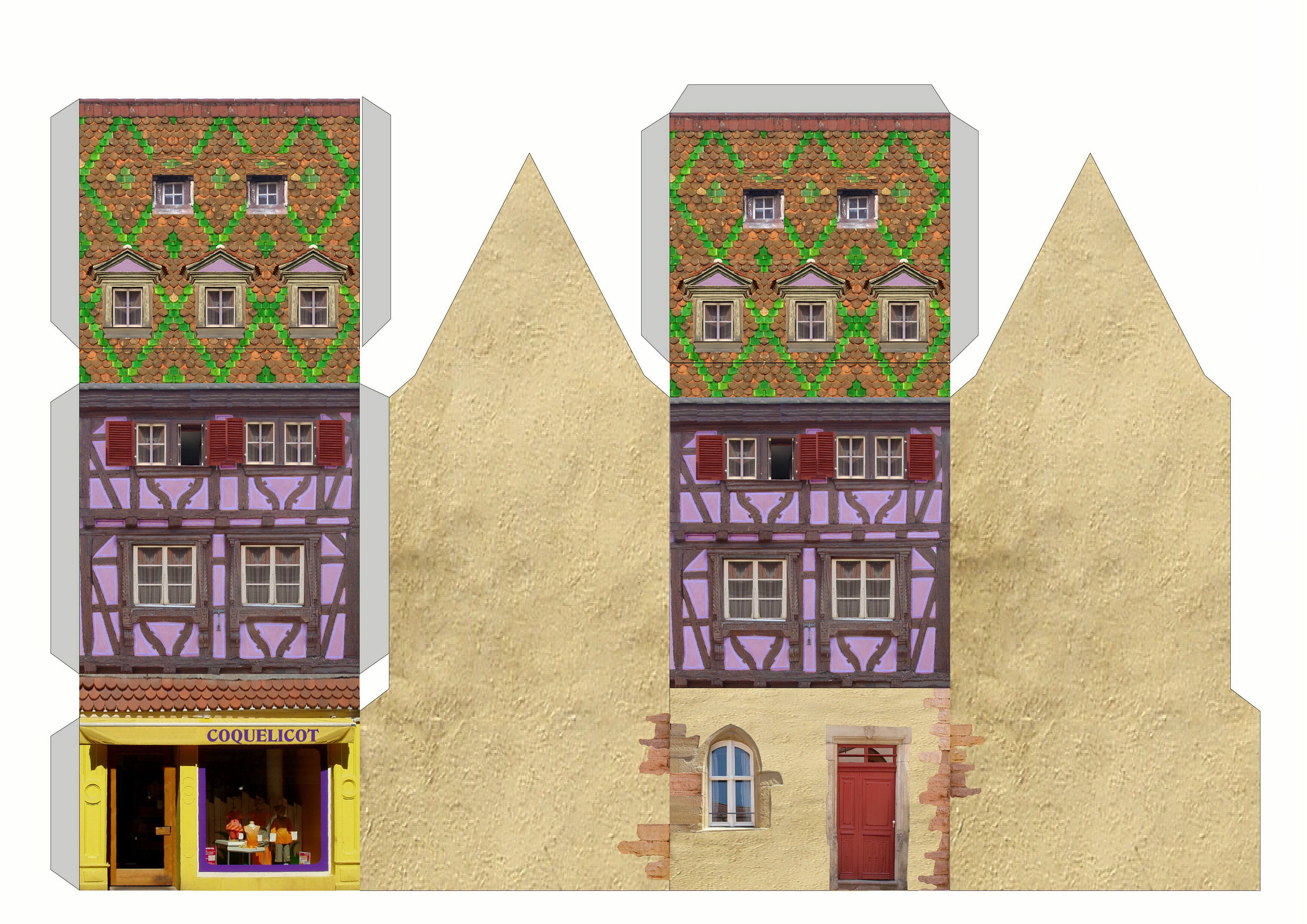 World Paper Houses Alsace France Paper Town Printable - Etsy Australia