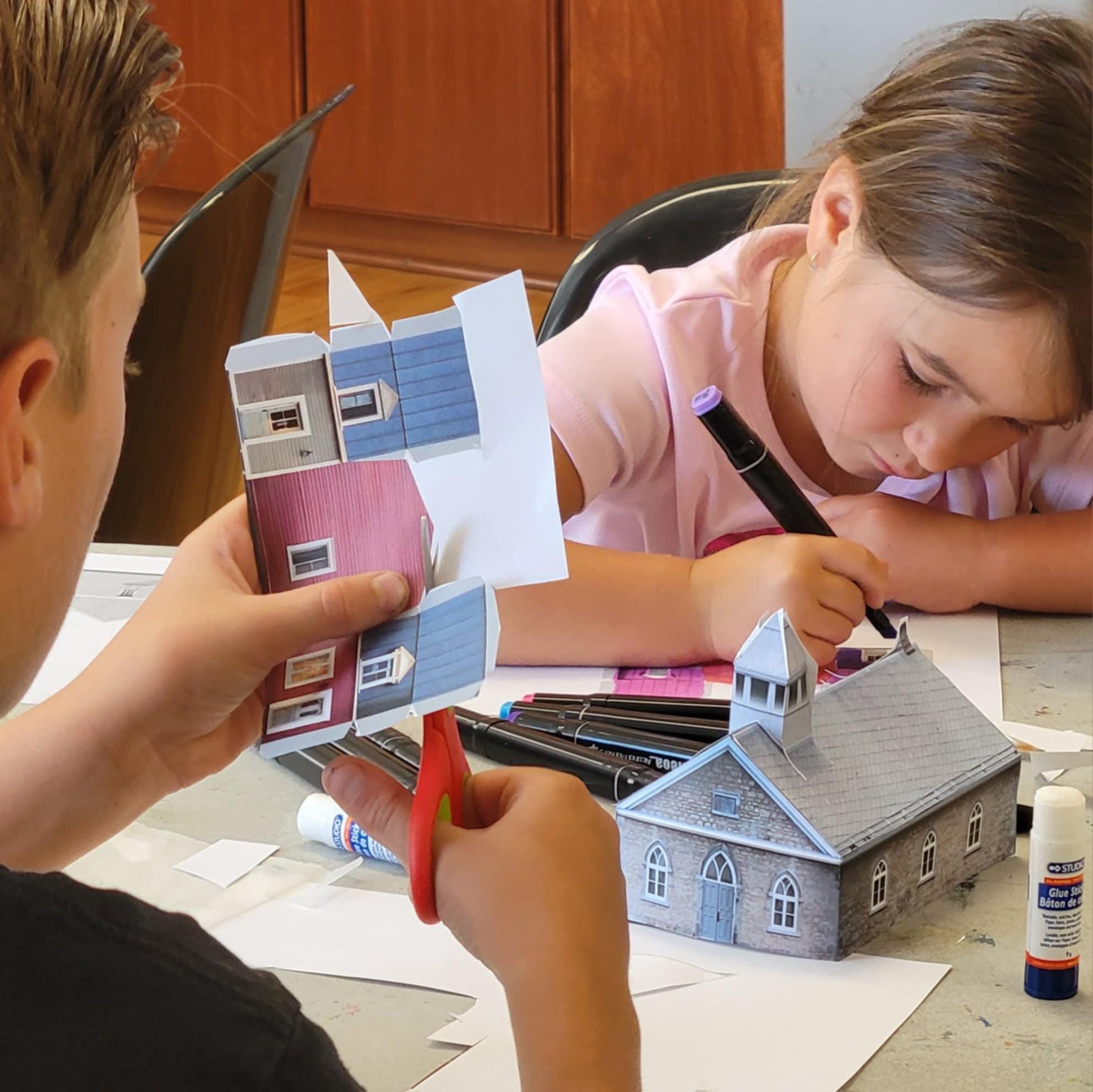 Train Set Scenery - USA Paper Models - Miniature Paper Houses ...